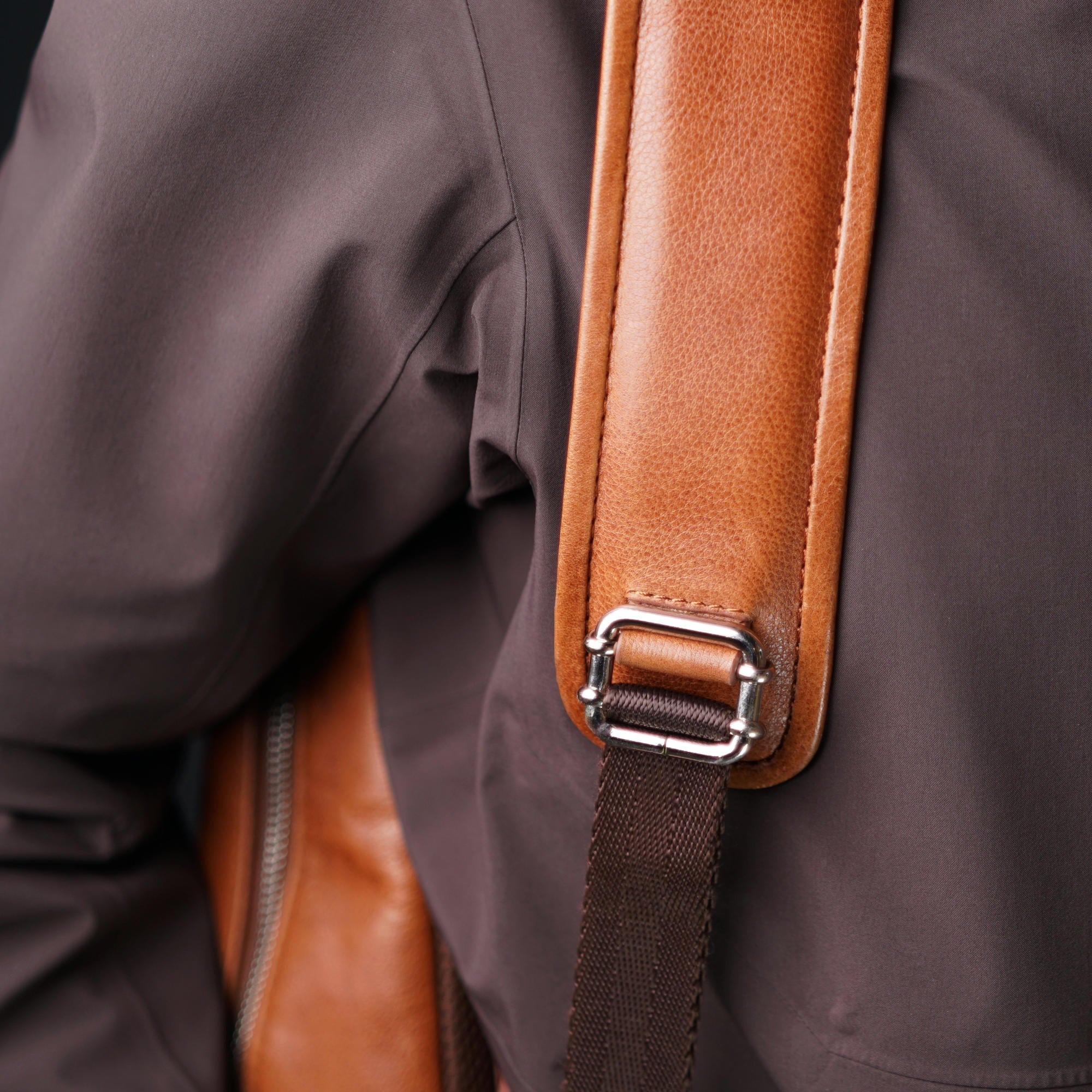 Luton | A Luxury Cognac Tan Leather Backpack– mosi